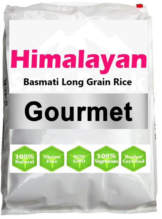 HIMALAYAN SALT ROCK – GOURMET – Basmati Rice 25lb Pouch – HimalayanSaltRock